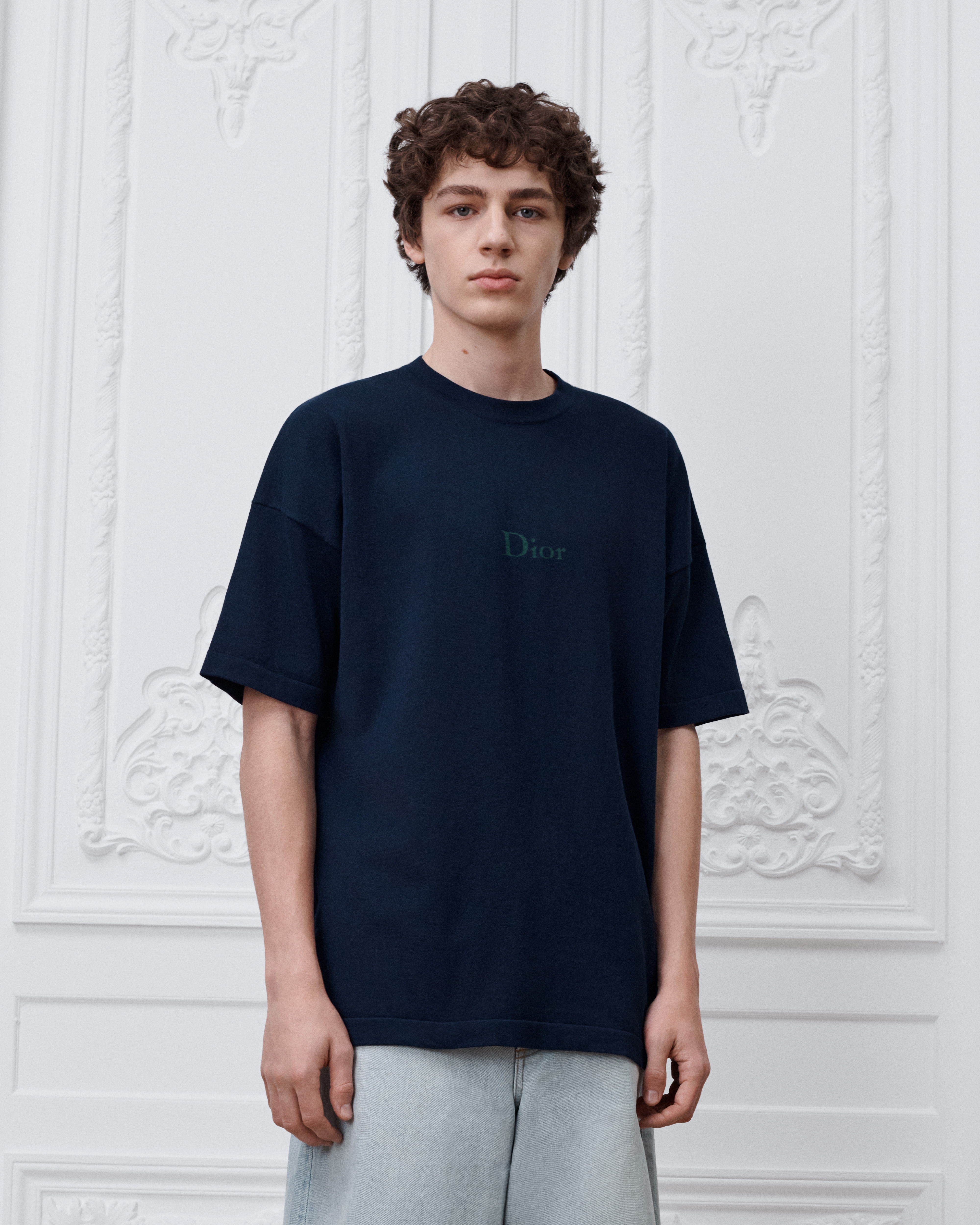 DIOR T-Shirt with Dior Signature, Oversized Fit
